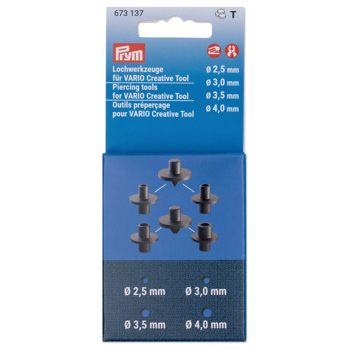 Prym Piercing Tools 2.5-4.0 mm for VARIO Creative Tool | Hole Punch Set NZ