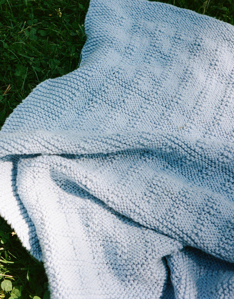 Wool and the Gang Bluebird Blanket The One Cotton Knitting Pattern ...
